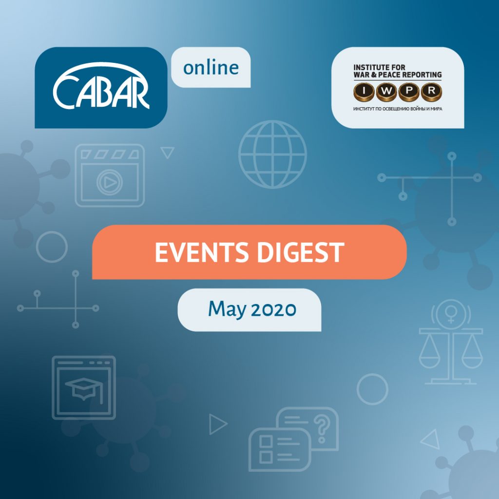 CABAR.asia Online Events Digest for May 2020 - CABAR.asia